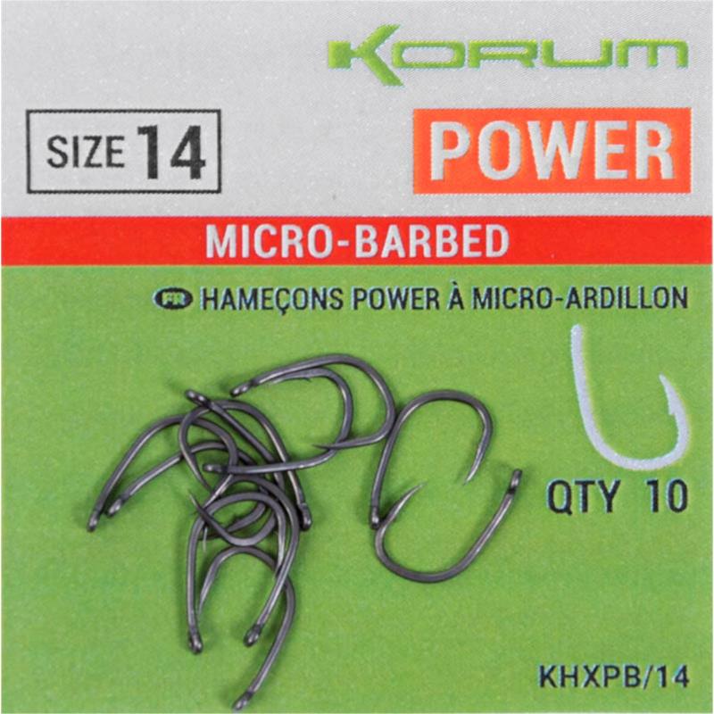 Anzuelo simple korum xpert power barbed hooks