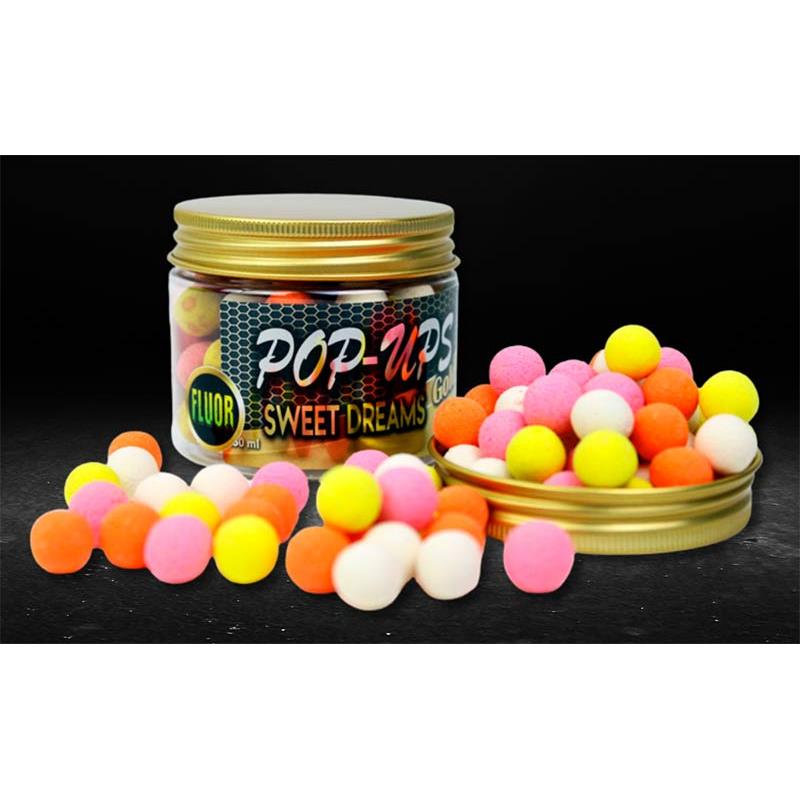 Bouillette flottante pro elite baits gold fluor pop up Suisse