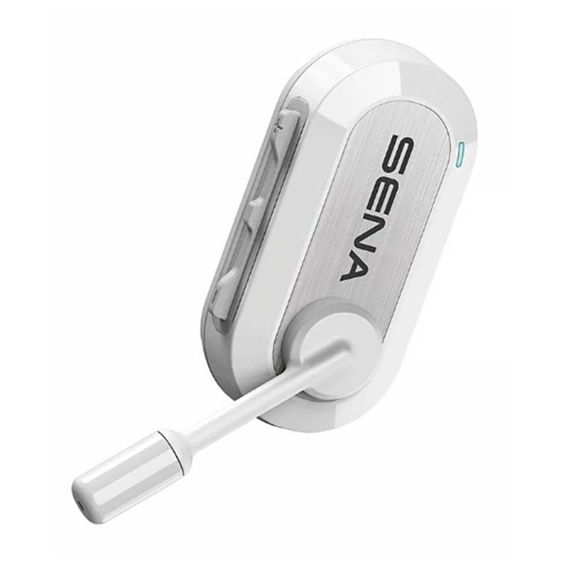 Casco bikom 20 blanco: intercomunicador con micrófono mesh full dúplex bluetooth sena blanc ...