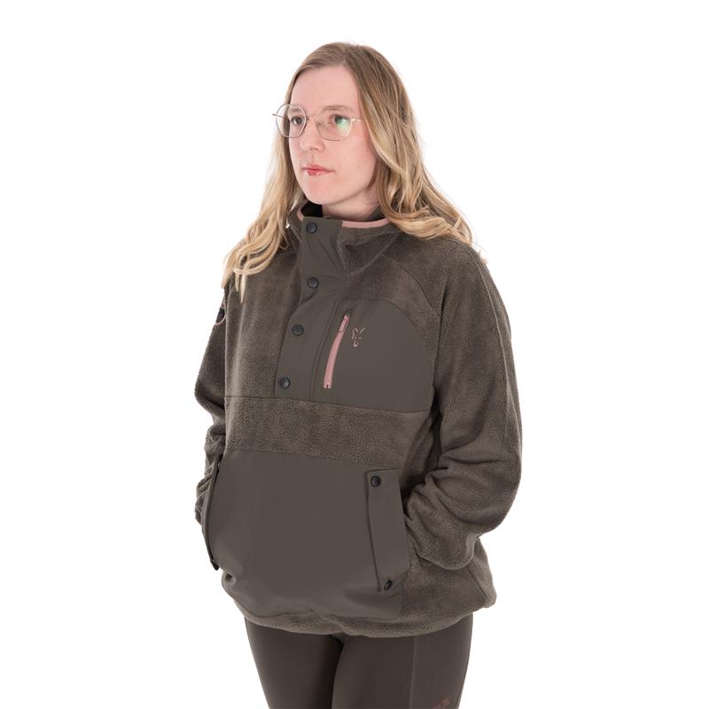 Felpa donna - verde fox explorer fleece hooded jacket - vert