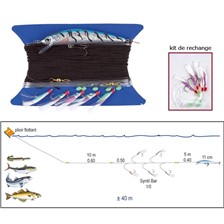 Ligne de traine bateau flashmer poisson nageur
