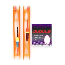 Ligne montée dudule + hameçons montés - par 2