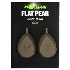 Plomb korda flat pear inline - par 2
