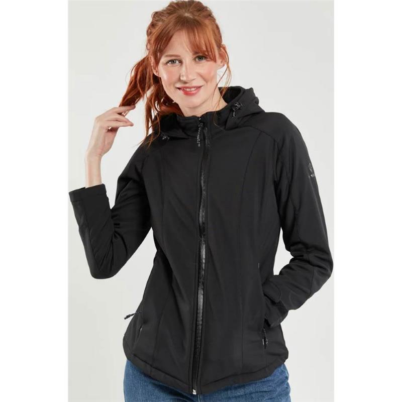 Softshell mujer - negro bermudes sitia - noir