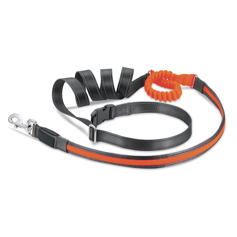Trela luminosa extensível nylon usb