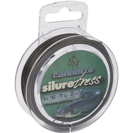 Tresse a bas de ligne technipêche kevlar silure - noir